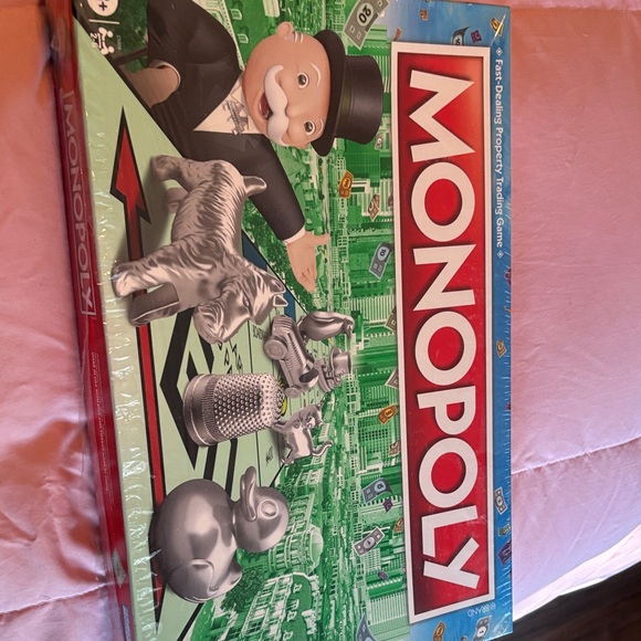 Hasbro | Toys | Hasbro Monopoly Board Game Red Green Blue | Poshmark